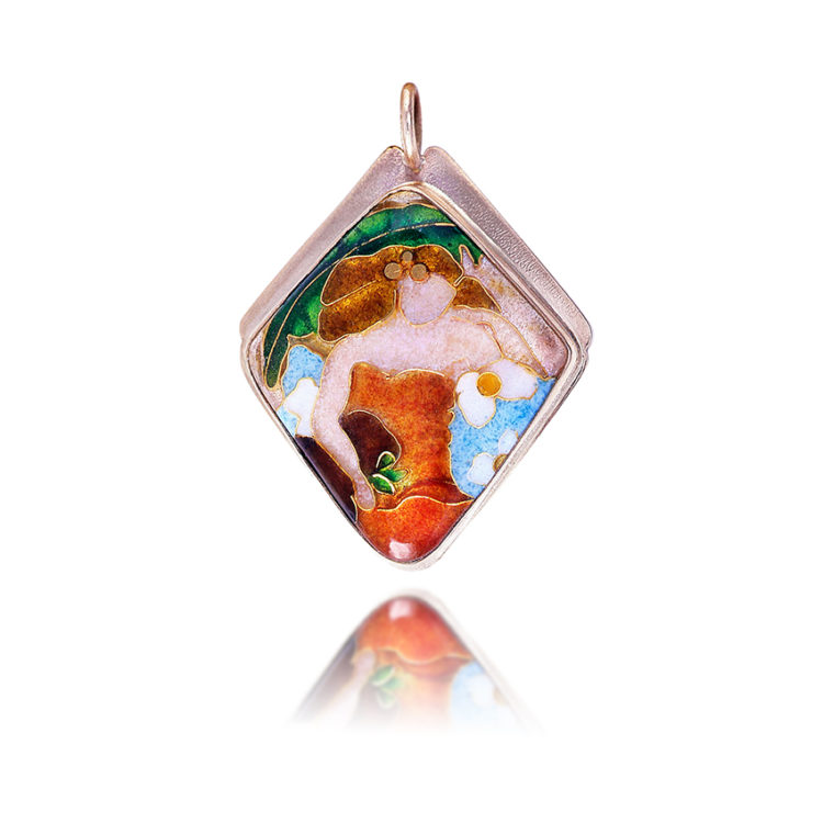 Hawaiian Jewelry | Cloisonne Pendant | Patsy Croft Jewelry